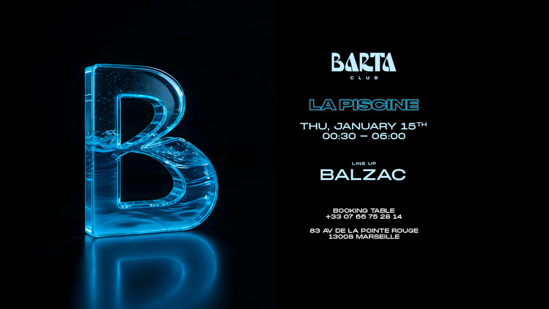 Balzac - Jeudi 15 Janvier 2026, Marseille · Billets Shotgun