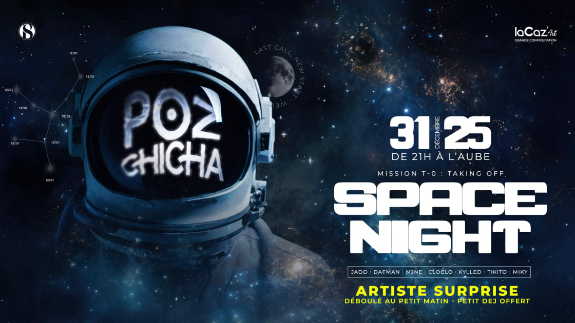 Poz Chicha - Space Night - 31 Dec, Baie-Mahault · Billets Shotgun