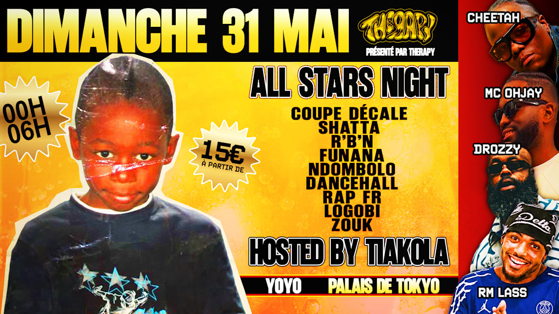 Tiakola All Star Night / Hosted By Therapy, Paris · Billets Shotgun