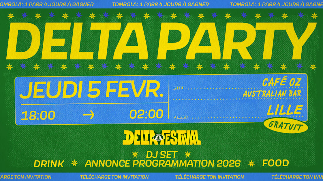 Delta Party X Café Oz - Lille, Lille · Ingressos Shotgun