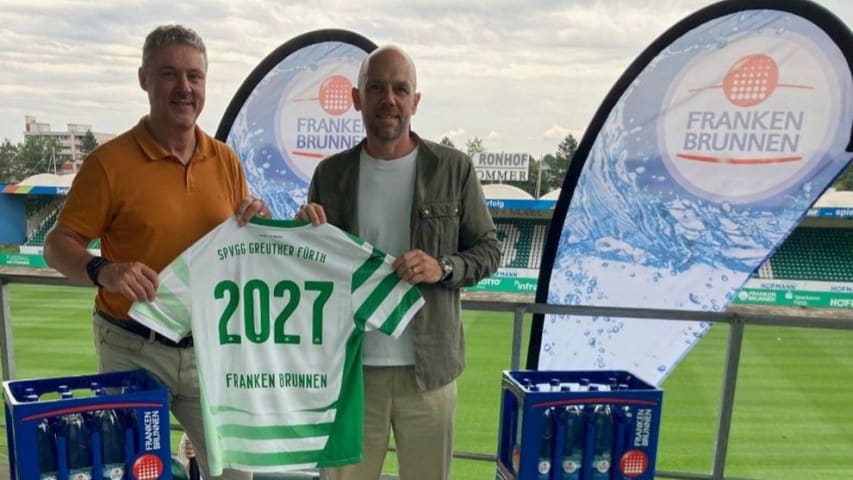 FRANKEN BRUNNEN und SPVGG GREUTHER FÜRTH verlängern Partnerschaft | SpVgg Greuther Fürth