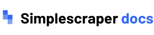 Ready-made recipes - Simplescraper docs