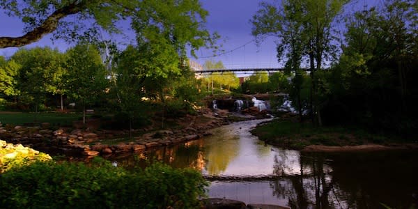 Liberty Bridge at Falls Park on the Reedy