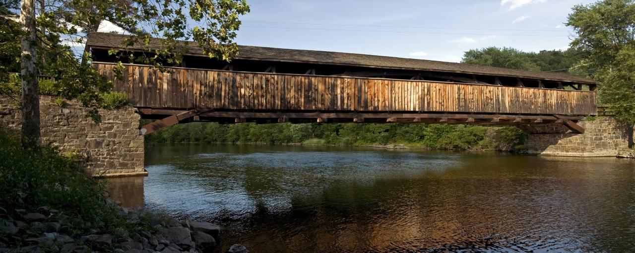 New York Covered Bridges | Hyde Hall | Battenkill River