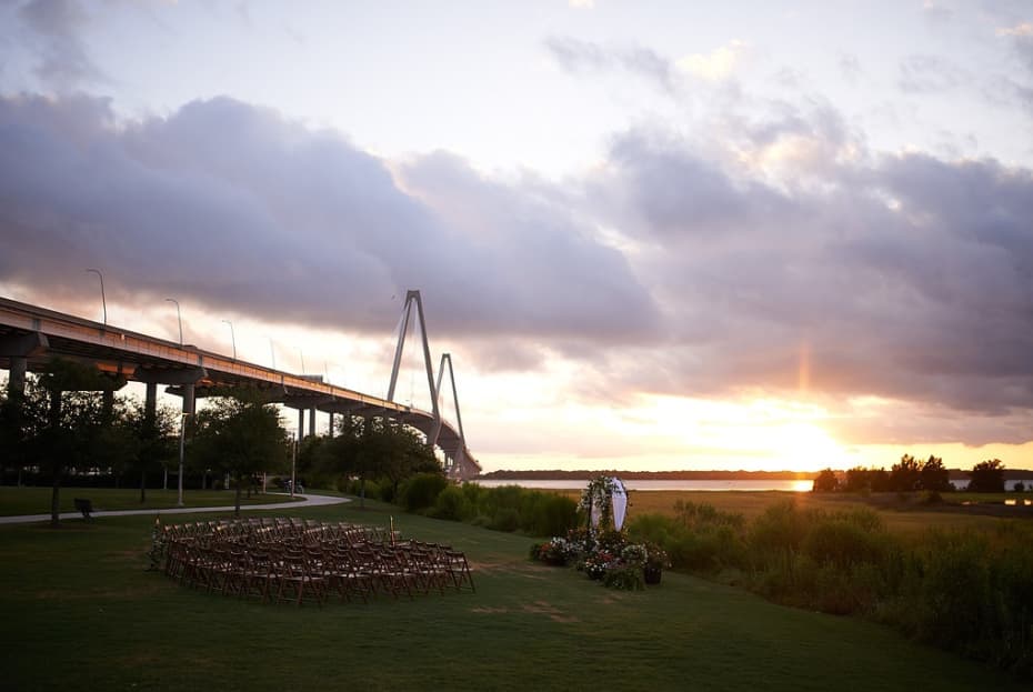 Cooper River Bridge Wedding Cooper River Room Mount Pleasant Weddings