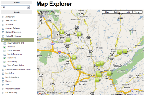 Maps & Transportation in the Pocono Mountains