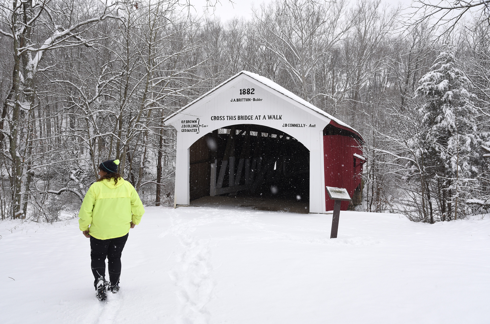 You Have to See Parke County's Covered Bridges in the Snow!