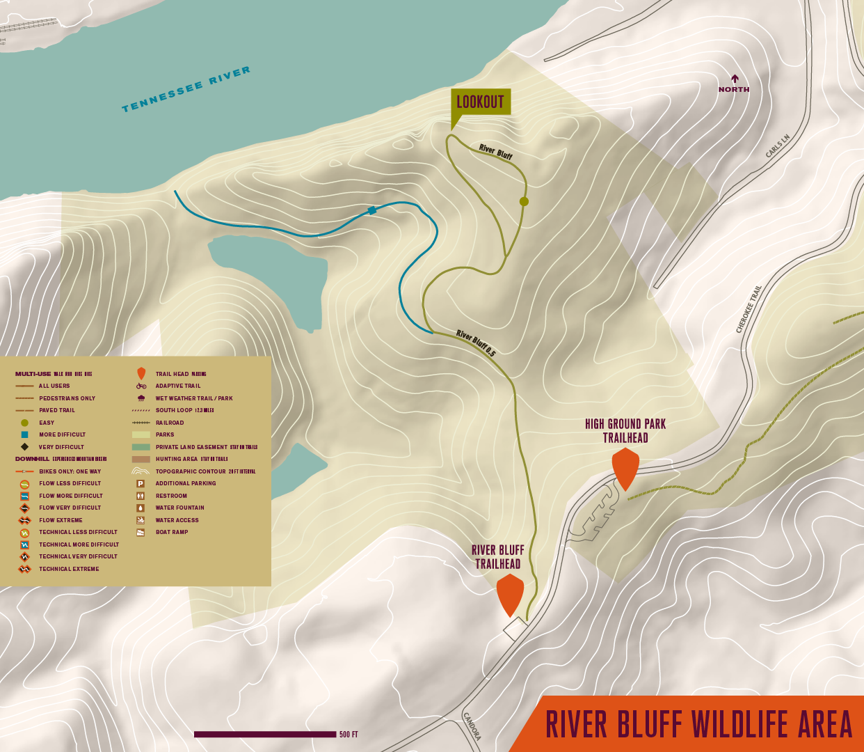Bluff Mountain Tennessee Map