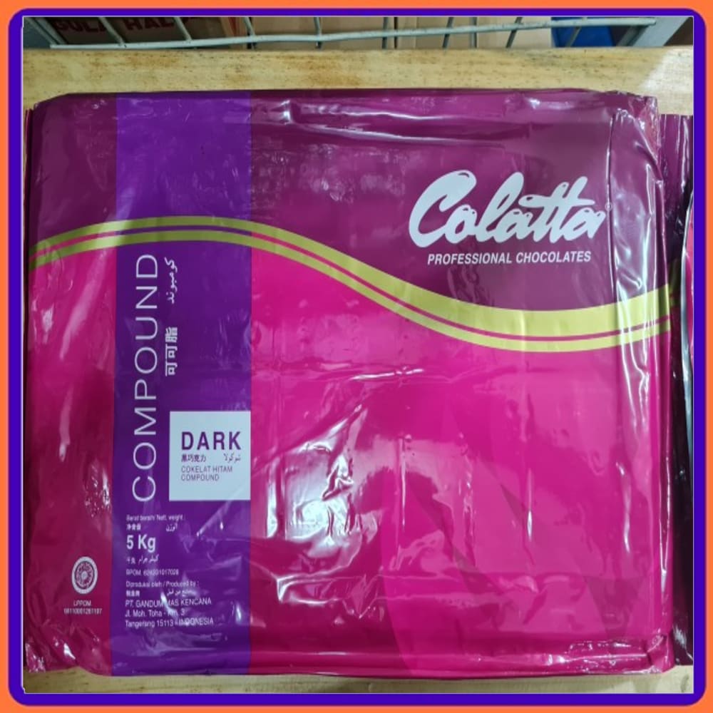 Promo Collata Dark Coklat Compound 5 Kg/ Colata Dark 5 Kg/ Colatta Dark ...