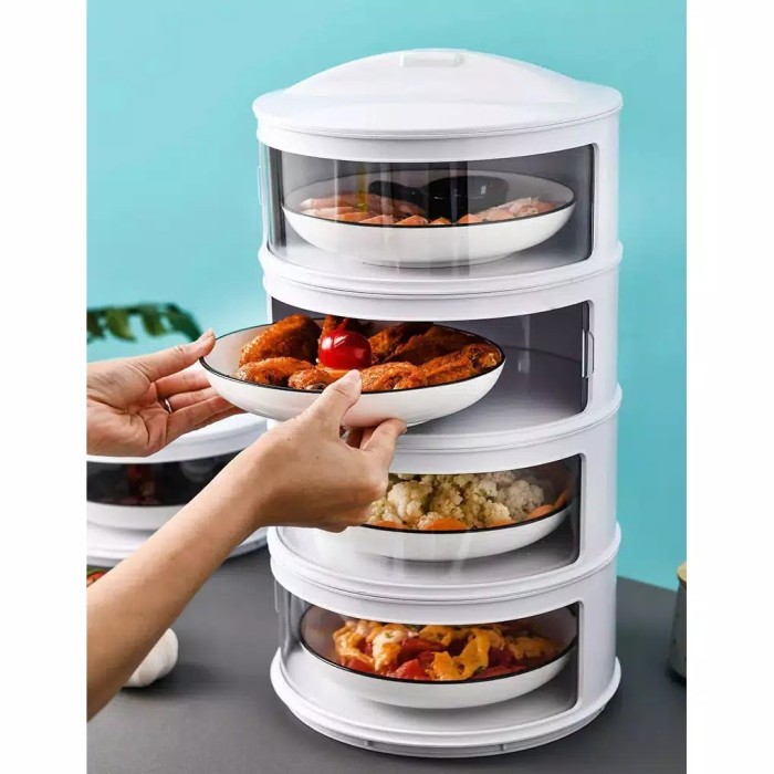 Jual Rak makanan penahan panas Food warmer 4 layer Rak display resto ...