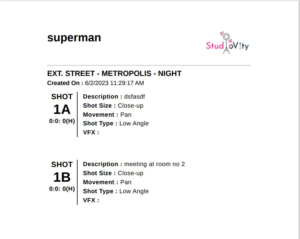 Master Your Shoot: Studiovity ShotList and Storyboard