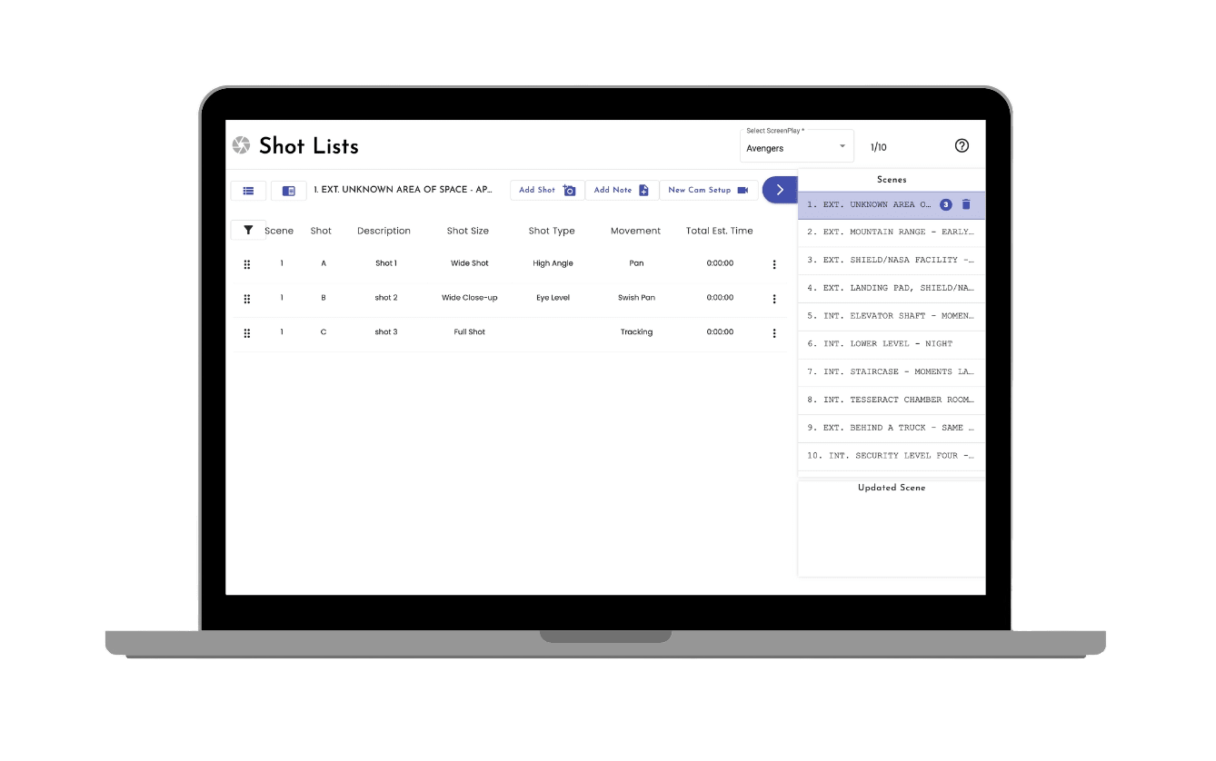 Master Your Shoot: Studiovity ShotList and Storyboard