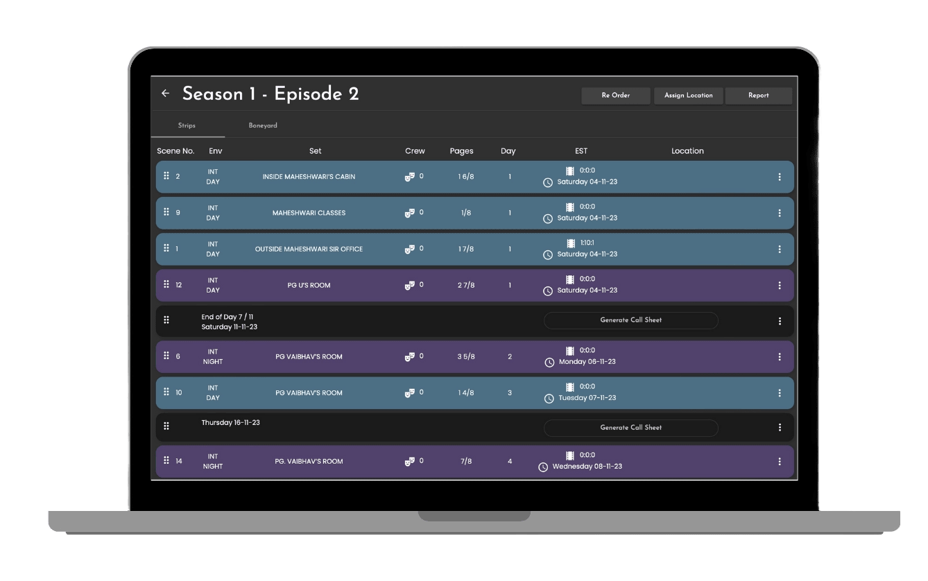 Efficient Video, TV & Film Scheduling Software | Streamline Productions