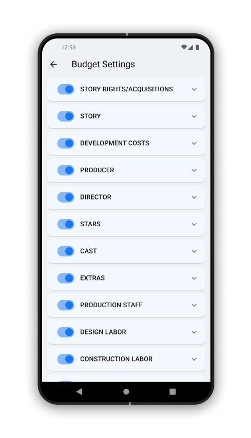 Free Movie Budgeting Software for film production: Studiovity