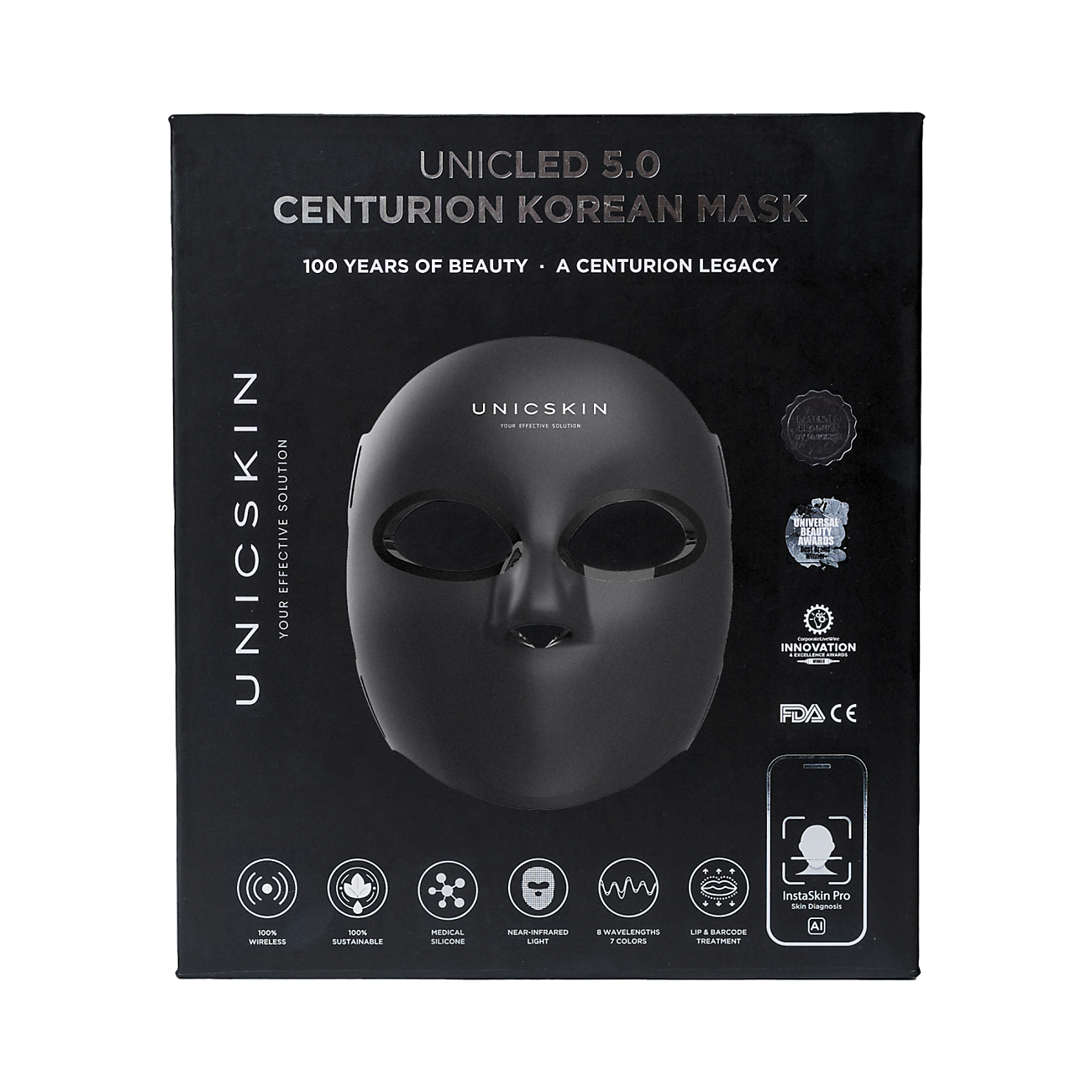 Unicskin UnicLED 5.0 Centurion Korean Mask | Shop Light Therapy at Skindays