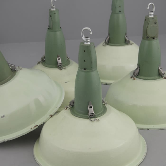 Soviet era industrial factory lighting | 1950s | skinflint