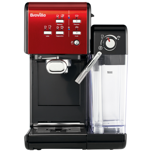 Espressor Manual cu Lapte Prima Latte II Red Breville, spumare lapte ...