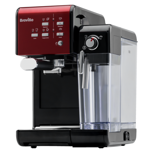 Espressor Manual cu Lapte Prima Latte II Red Breville, spumare lapte ...