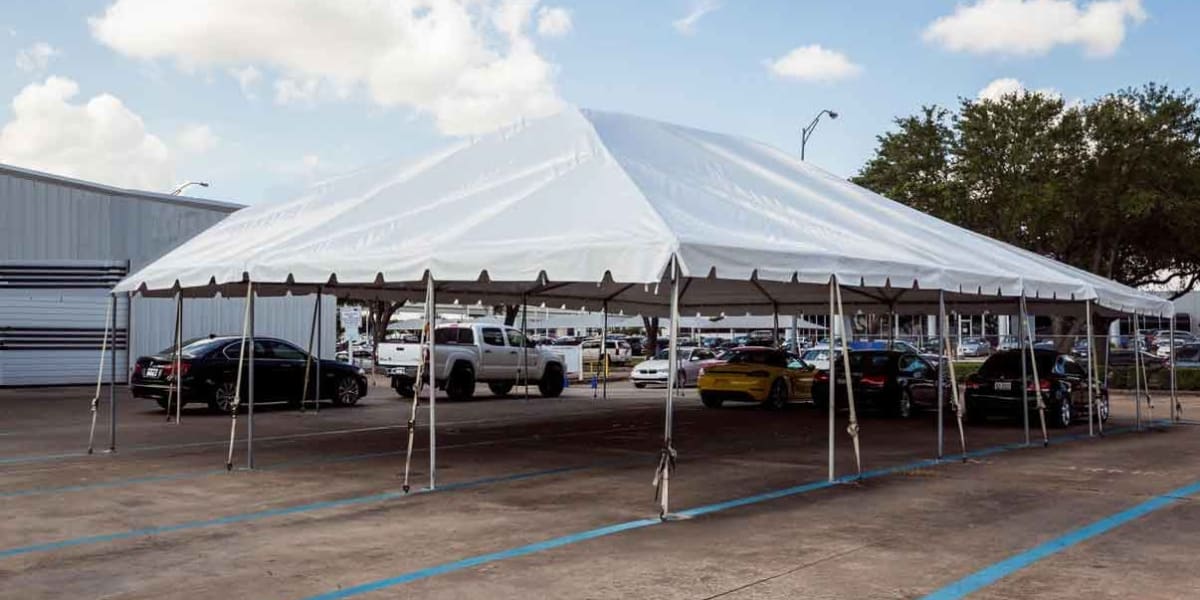 30'x50' Frame Tent Rentals Houston, TX | Sky High Party Rentals