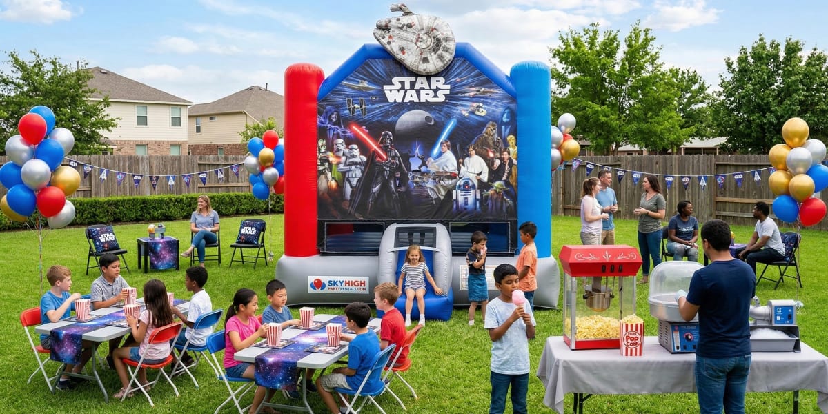 Brincolín Star Wars DFW, TX | Sky High Party Rentals