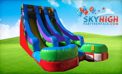 USA | Double Retro Waterslide | Sky High Party Rentals