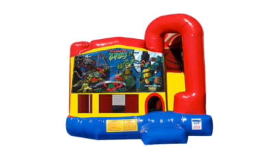 USA Ninja Turtles 4in1 Combo w/ Wet or Dry Slide Rentals Sky High Party ...
