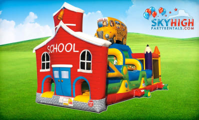 USA School-Themed Obstacle Rentals | Sky High Party Rentals