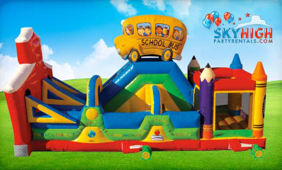 USA School-Themed Obstacle Rentals | Sky High Party Rentals