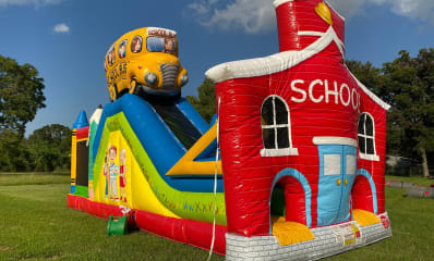 USA School-Themed Obstacle Rentals | Sky High Party Rentals