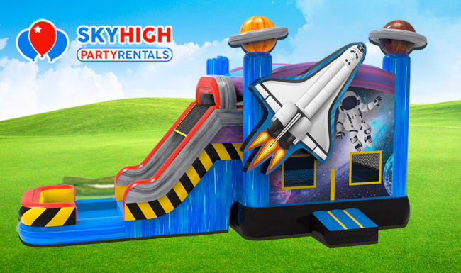 astronaut rocket bounce