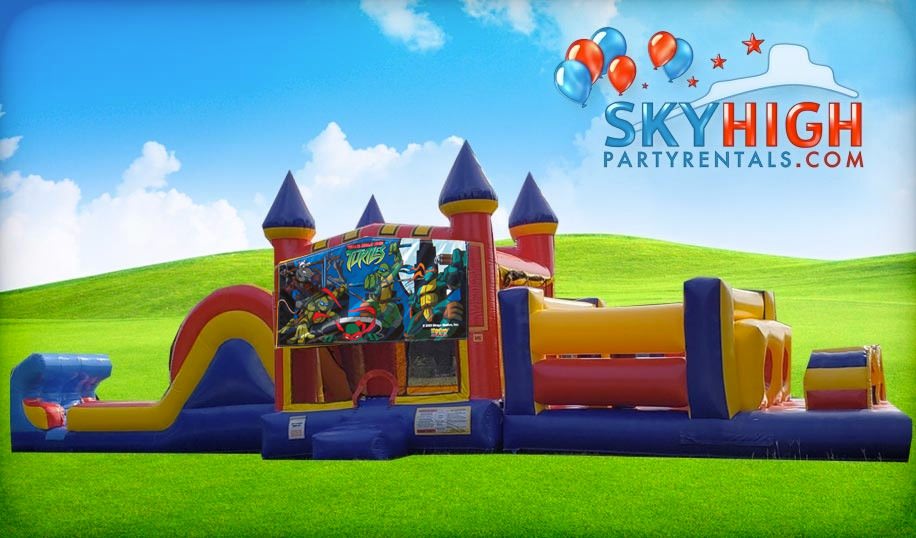 Houston, TX | Ninja Turtles Obstacle | Sky High Party Rentals