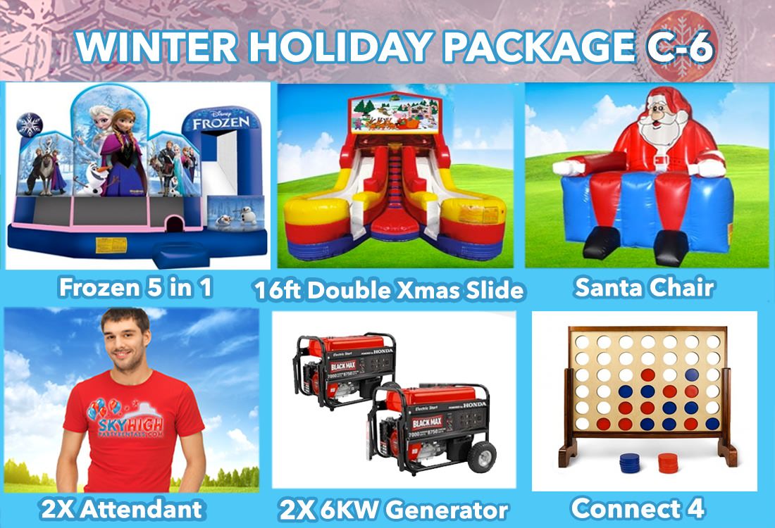 USA Winter Holiday Package C6 Rentals Sky High Party Rentals