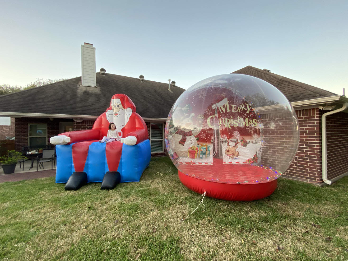 USA | Inflatable Santa Chair | Sky High Party Rentals