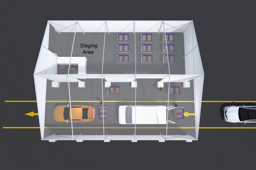 USA Delivery Drive Through Tent Rentals | Sky High Party Rentals