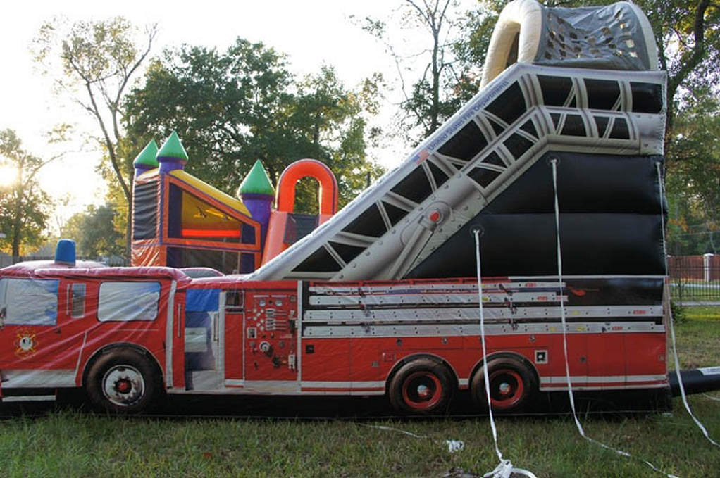 DFW, TX Fire Truck Slide Rentals | Sky High Party Rentals