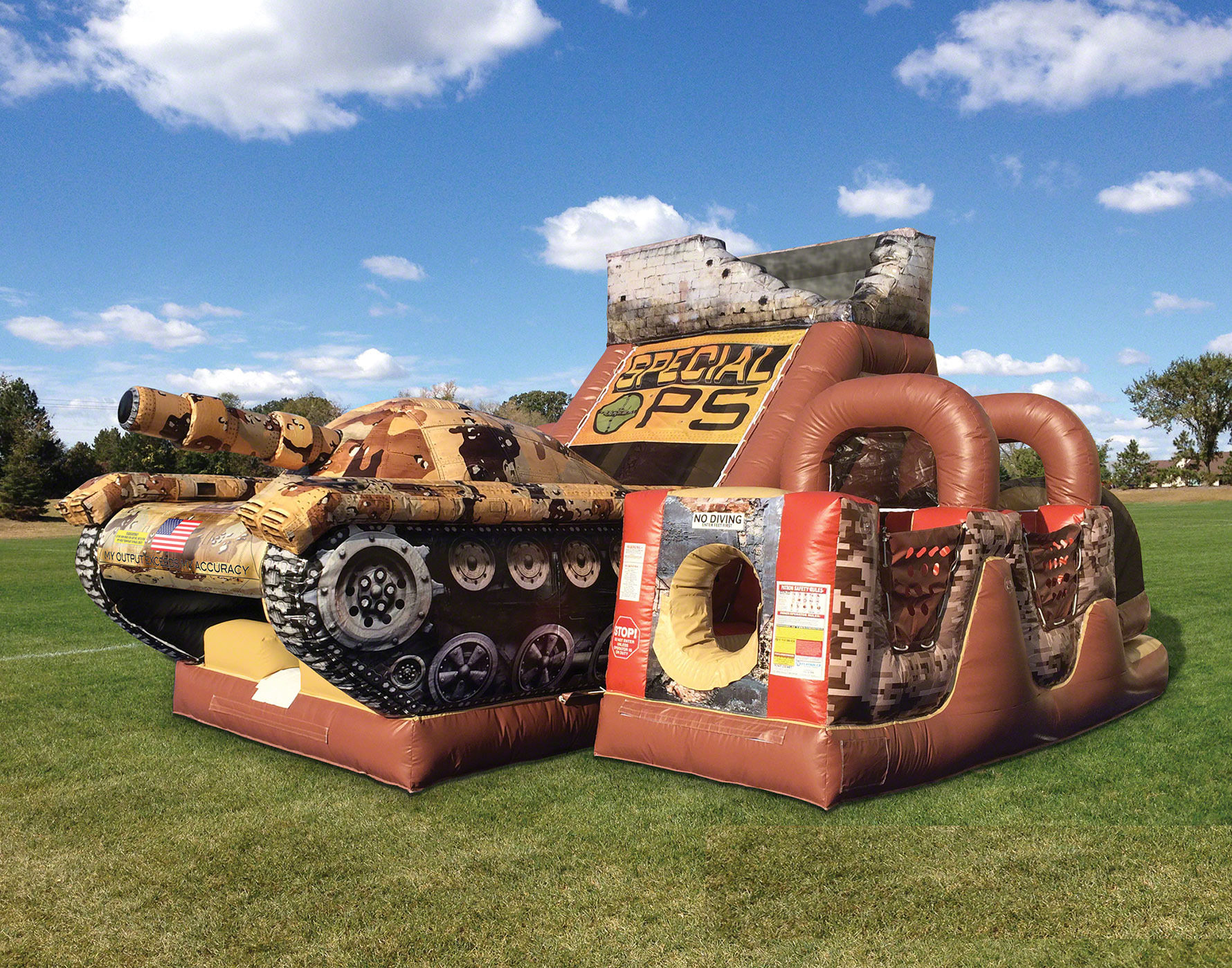 USA | Tank Obstacle Course | Sky High Party Rentals