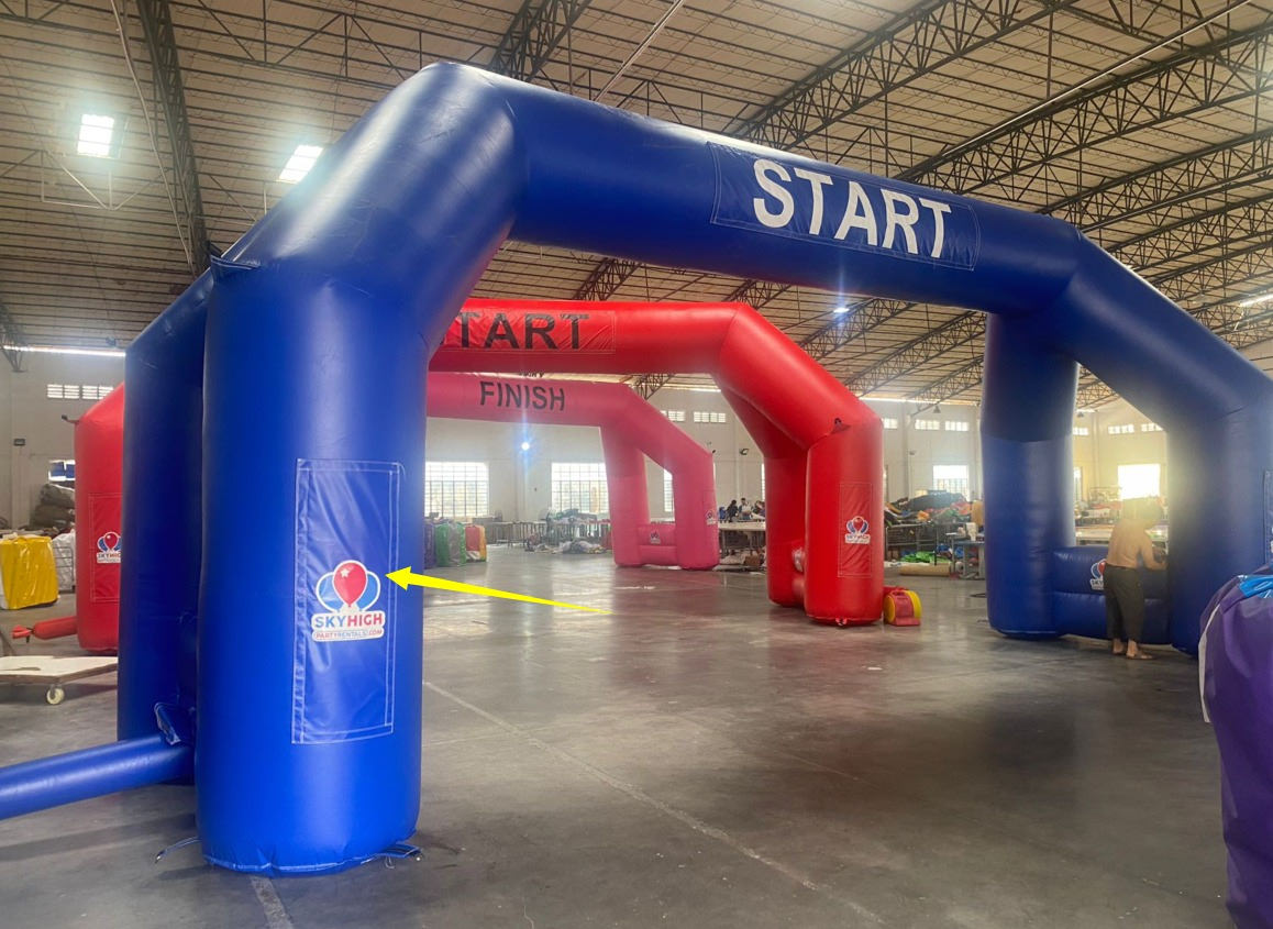 Pink Inflatable Race Track Arch Rental | Sky High Party Rentals