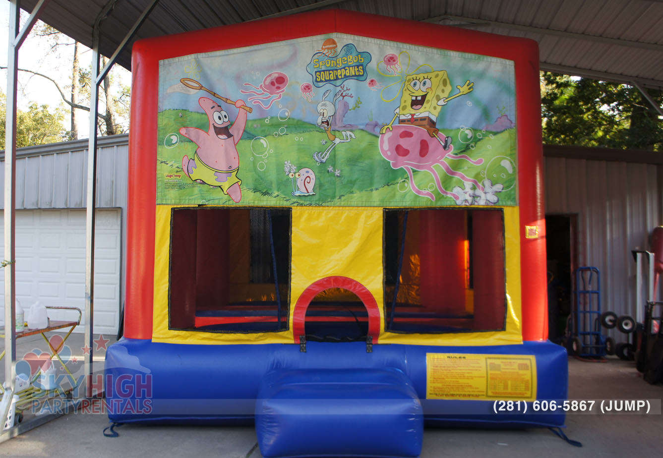 Houston, TX Spongebob Moonwalk Rentals | Sky High Party Rentals