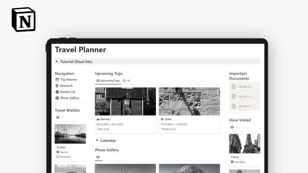 Travel Planner | Prototion | Buy Notion Template Travel Planner | Prototion | Buy Notion Template