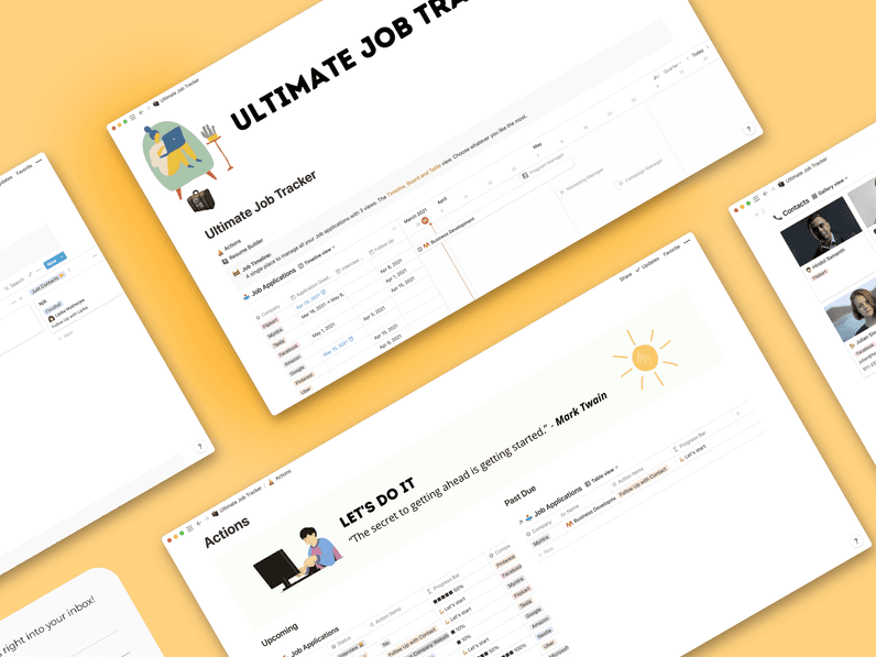 Ultimate Job Tracker | Notion Template | Prototion