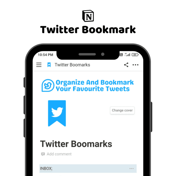 Twitter BookMarks Manager | Buy Notion Template | Prototion