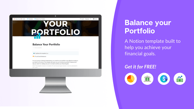 Balance your Portfolio | Free Notion Template | Prototion
