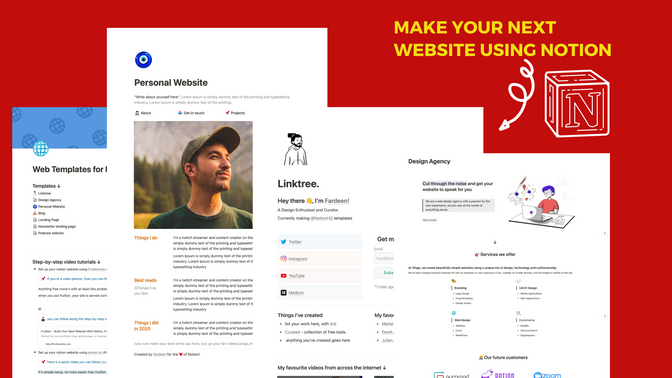 Website templates for Notion | Prototion