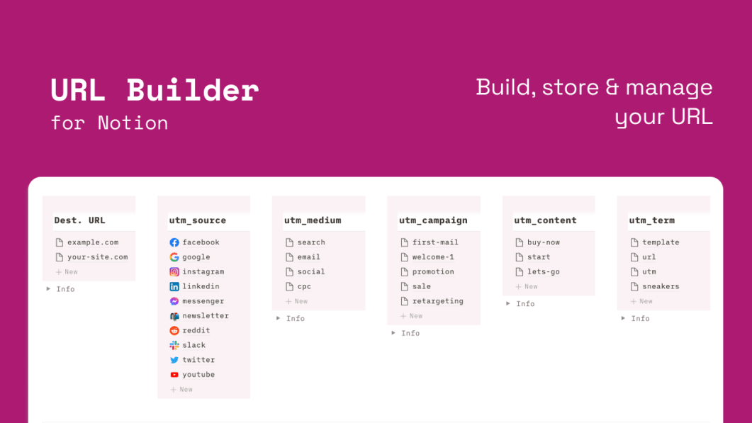 URL Builder | Prototion | Buy Notion Template URL Builder | Prototion | Buy Notion Template