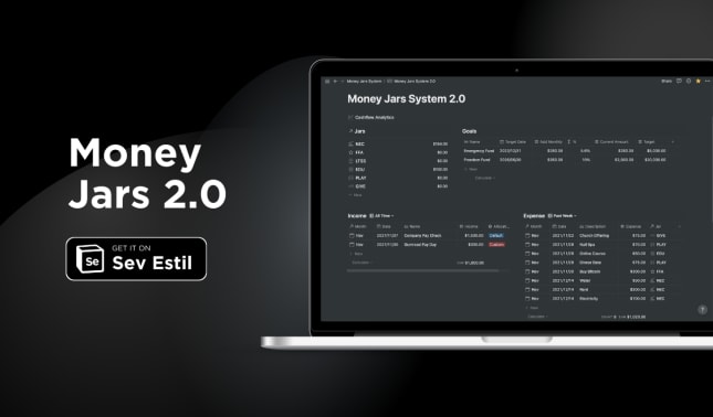 Notion Money Jars System v2.0