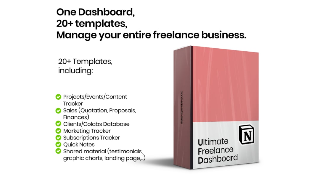 Ultimate Freelancer Dashboard | Notion Template