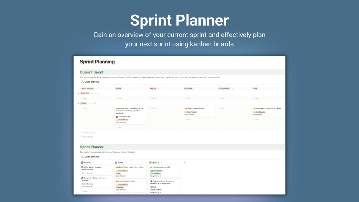 Notion Agile Dashboard | Prototion | Buy Notion Template Notion Agile Dashboard | Prototion | Buy Notion Template