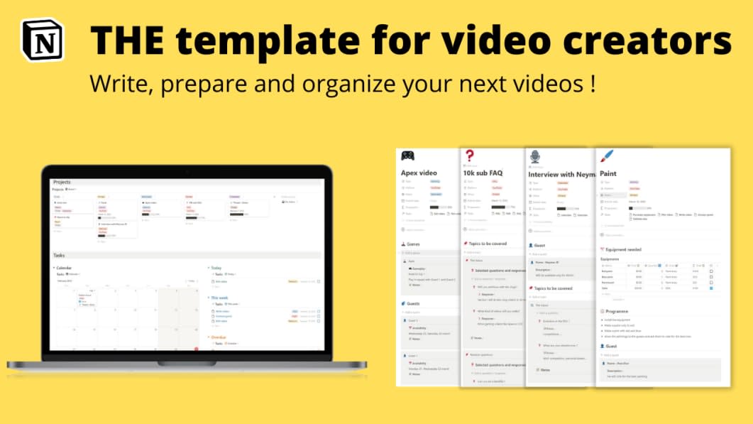 The template for video creators | Prototion