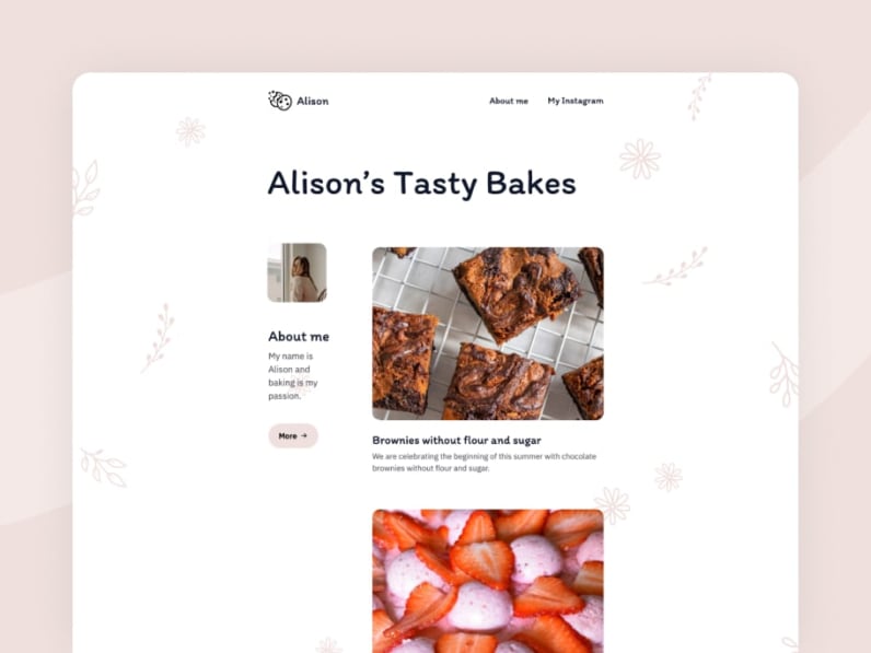 Website Template for Cooking Blog | Get Notion Template