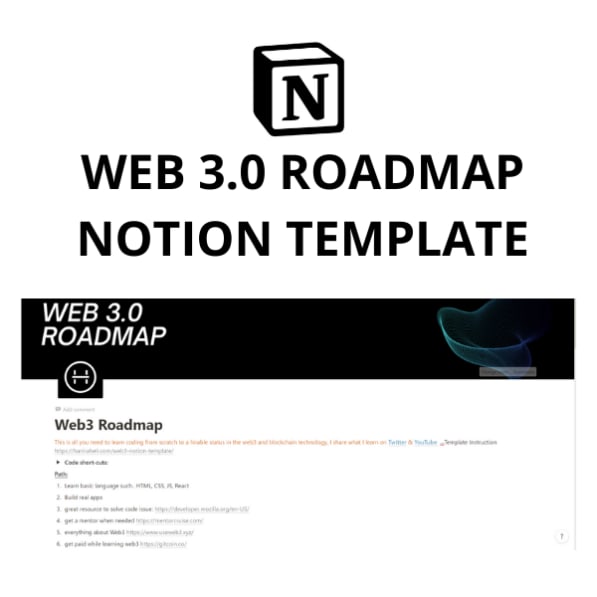 Web3 Roadmap | Prototion | Buy Notion Template